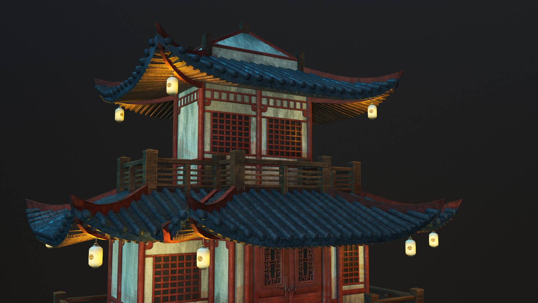 ArtStation - Japanese Realistic Traditional Building model | Game Assets
