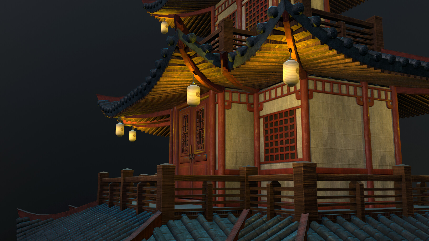 ArtStation - Japanese Realistic Traditional Building model | Game Assets