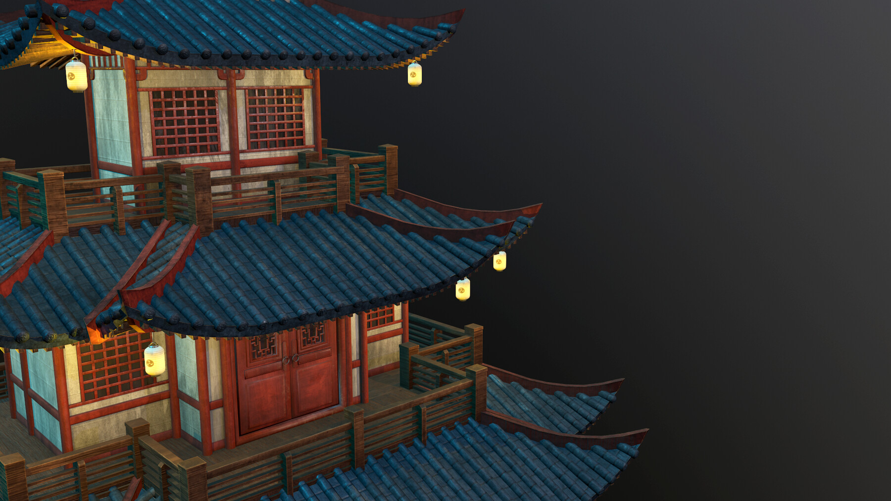 ArtStation - Japanese Realistic Traditional Building model | Game Assets