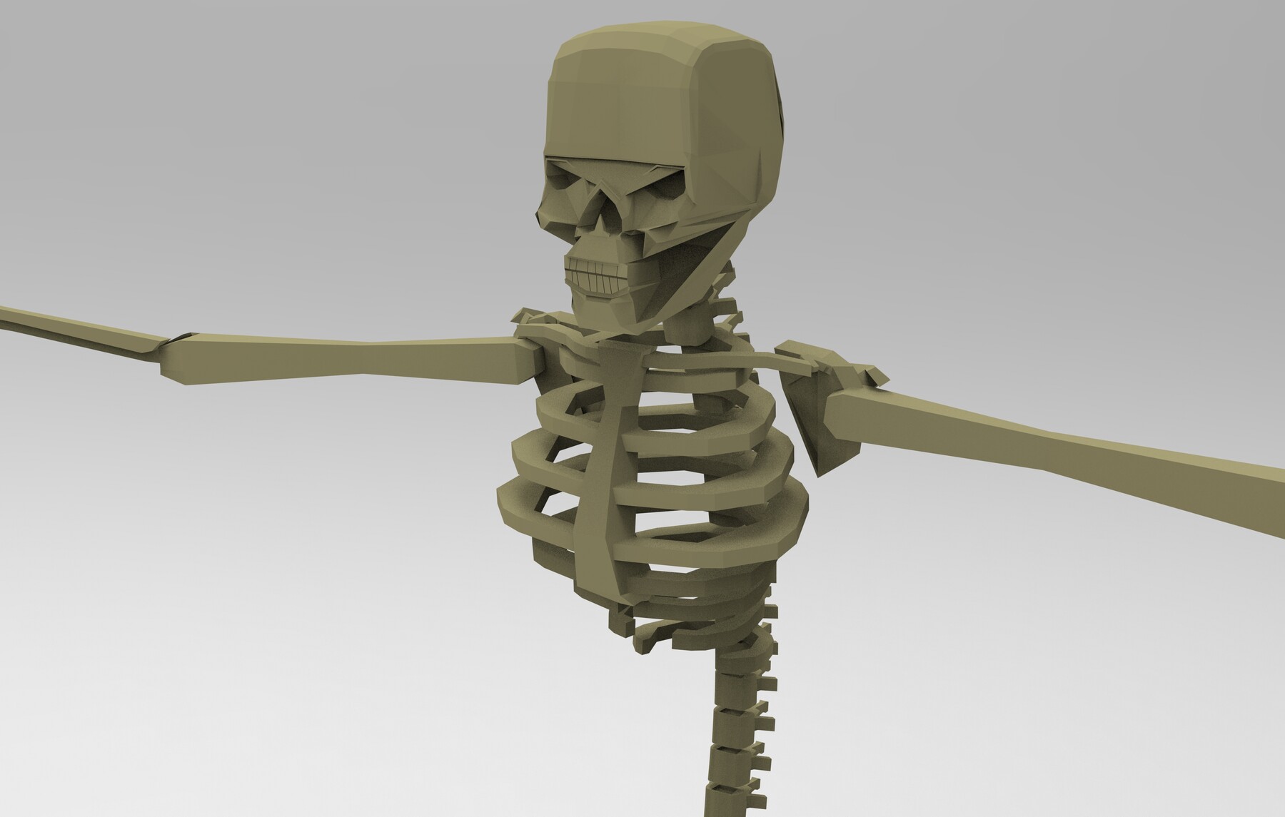 ArtStation - Skeleton with sword and shield | Game Assets