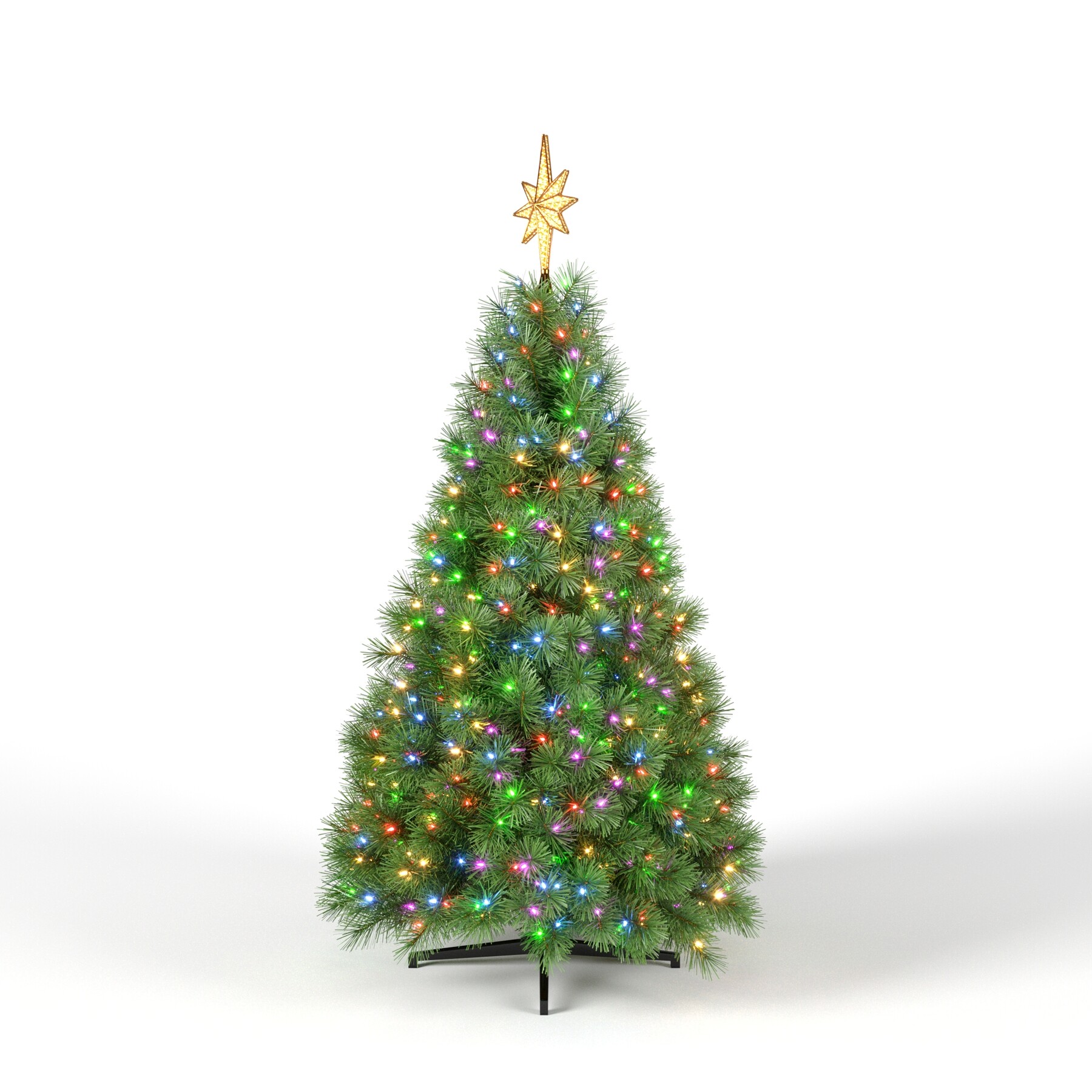ArtStation - Tree-Christmas Tree with Animated Lights - Set 2 | Resources