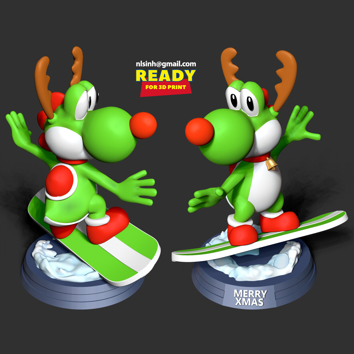 ArtStation - Yoshi with Christmas | Resources