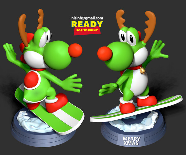 ArtStation - Yoshi with Christmas | Resources