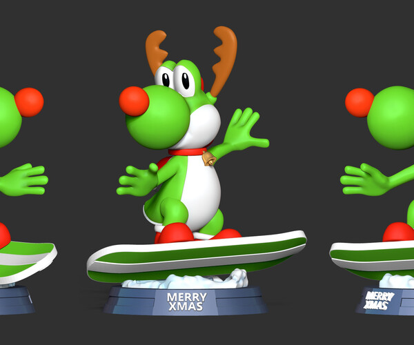 ArtStation - Yoshi with Christmas | Resources