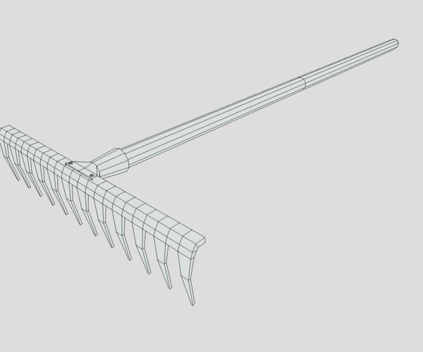 ArtStation - Low Poly Cartoon Rake | Game Assets