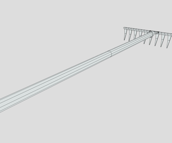 ArtStation - Low Poly Cartoon Rake | Game Assets