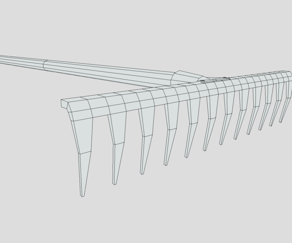 ArtStation - Low Poly Cartoon Rake | Game Assets