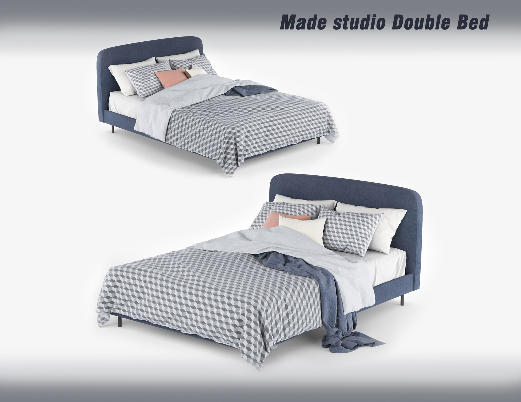 ArtStation - Made Studio Double Bed | Resources