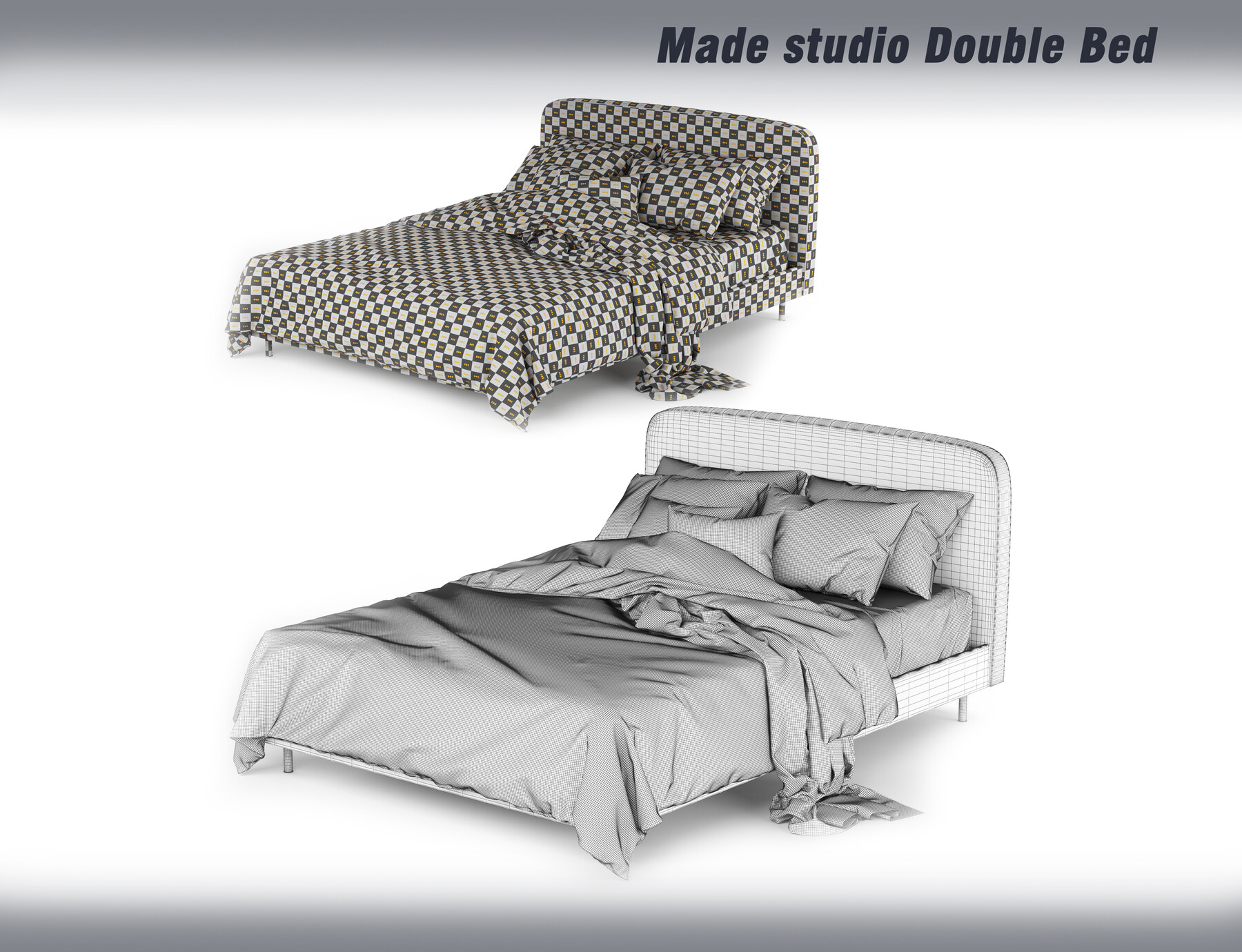 ArtStation - Made Studio Double Bed | Resources
