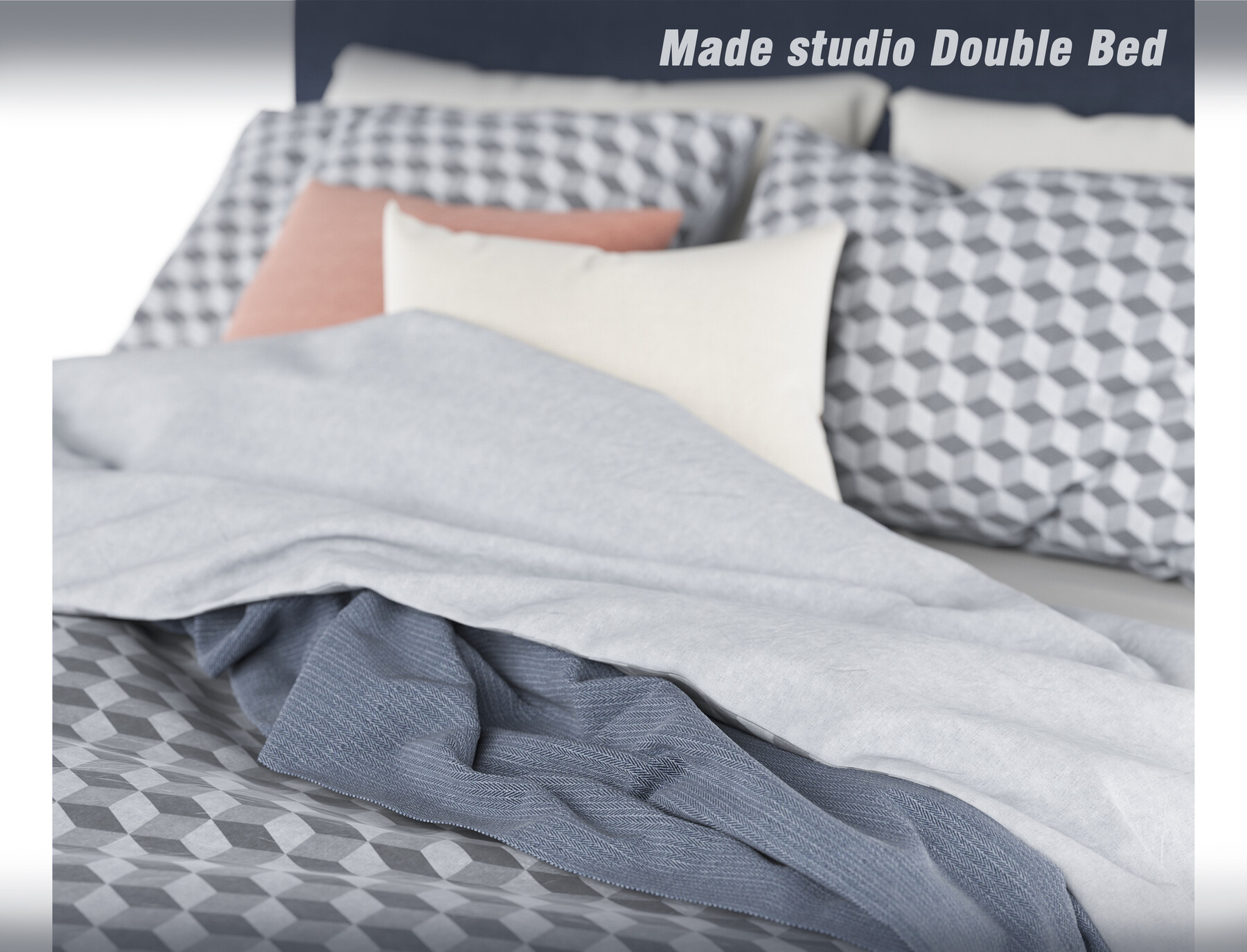ArtStation - Made Studio Double Bed | Resources