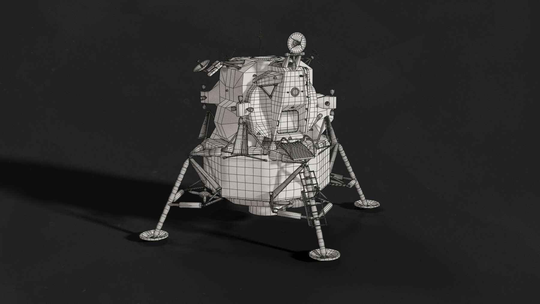 ArtStation - Apollo 11 Eagle | 3D Model | Low Poly | 4K Textures | PBR ...