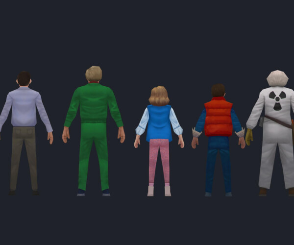 ArtStation - BTTF characters | Game Assets