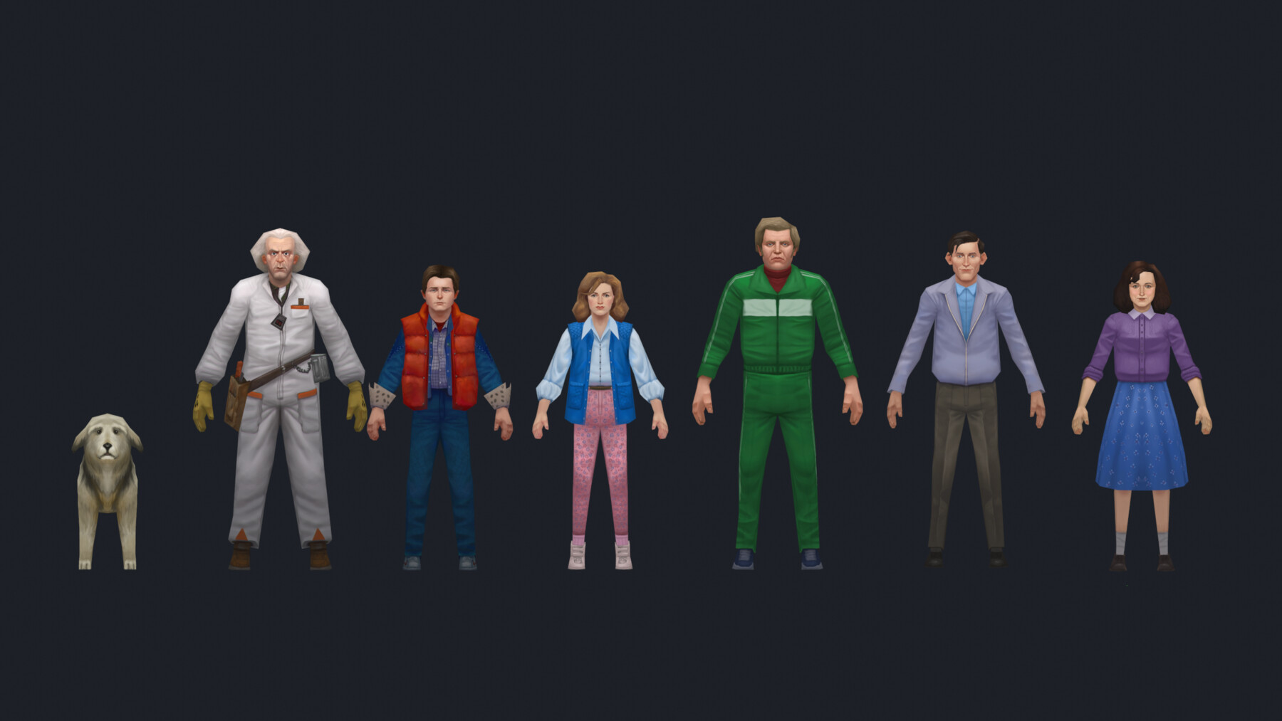 ArtStation - BTTF characters | Game Assets