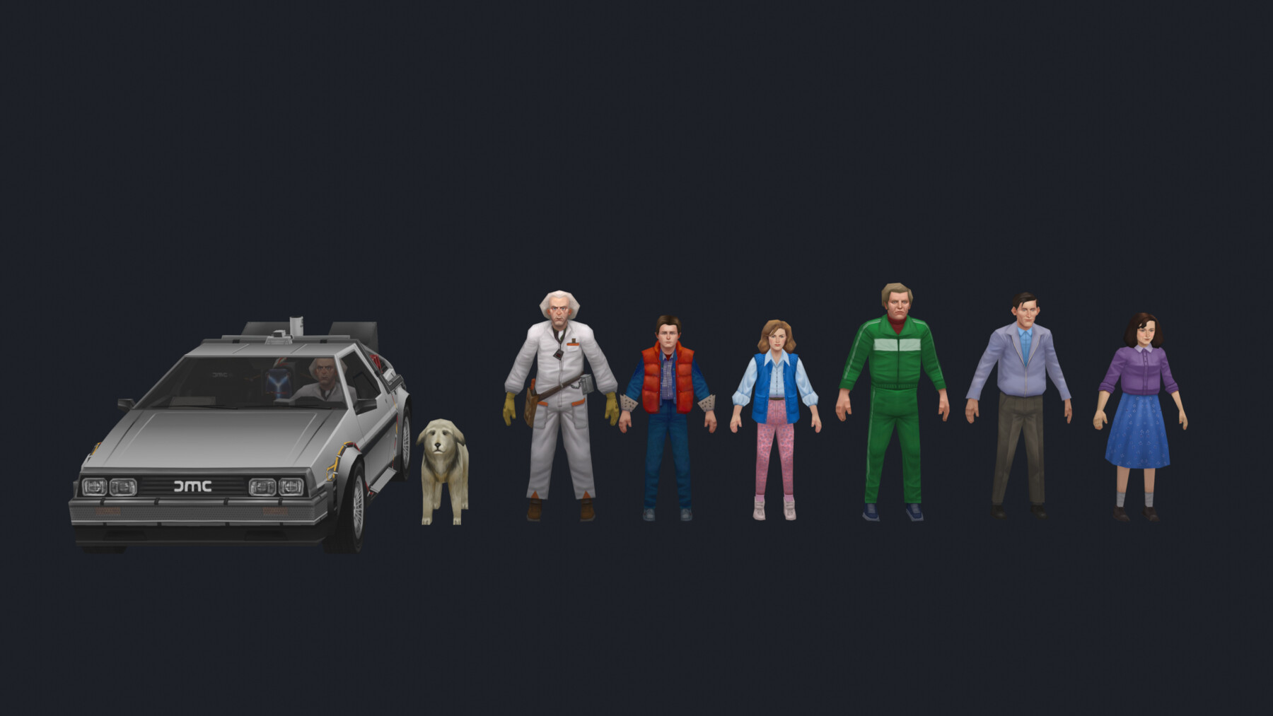 ArtStation - BTTF characters | Game Assets