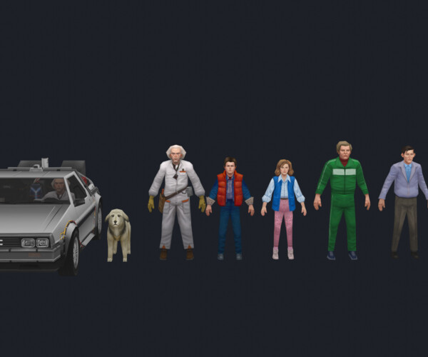 ArtStation - BTTF characters | Game Assets