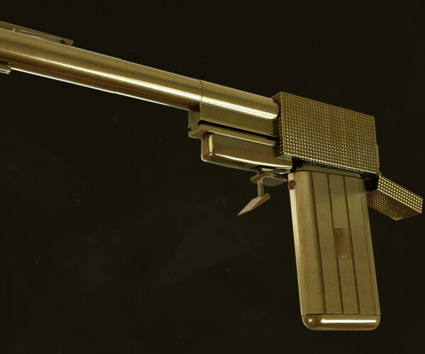 ArtStation - 007 Golden Gun | 3D Model | Low Poly | 4K Textures | PBR ...