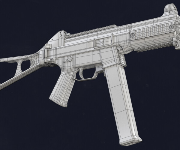 ArtStation - HK UMP 45 | 3D Model | Low Poly | 4K Textures | PBR | Game Assets