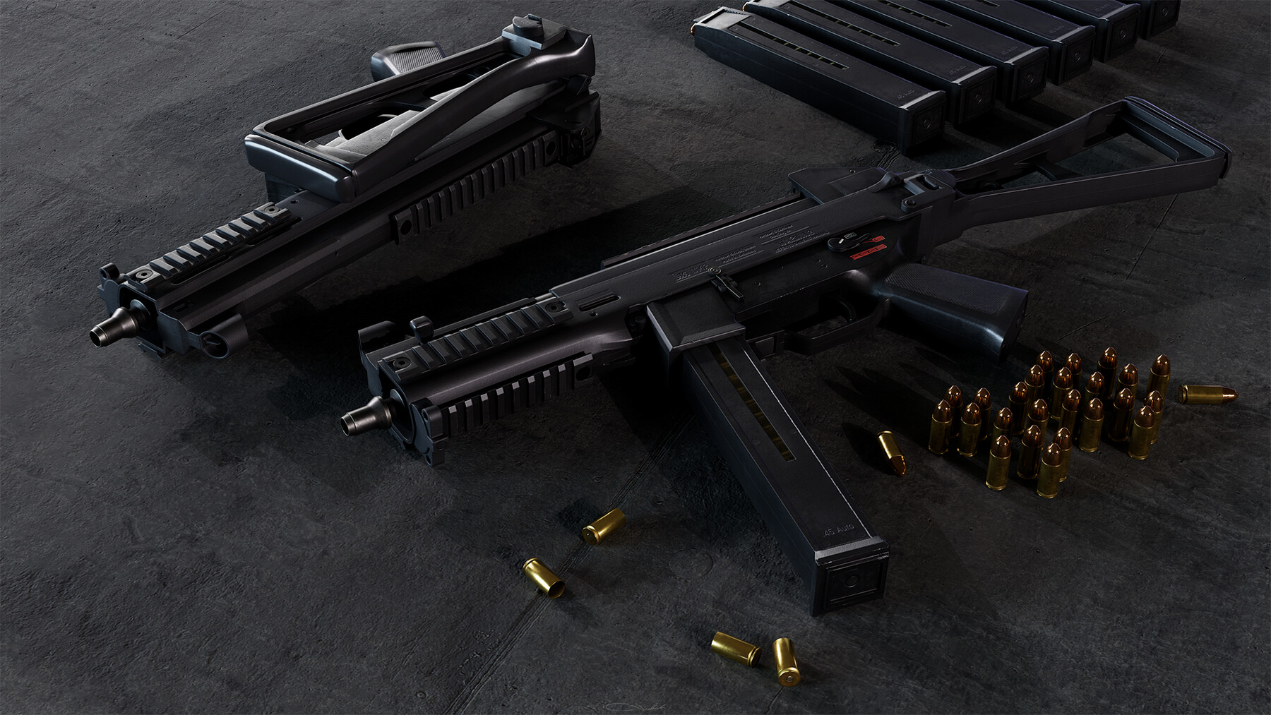 ArtStation - HK UMP 45 | 3D Model | Low Poly | 4K Textures | PBR | Game ...