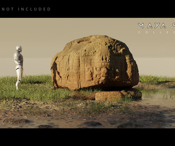 ArtStation - Mayan Stone 05 PBR 4K | Game Assets