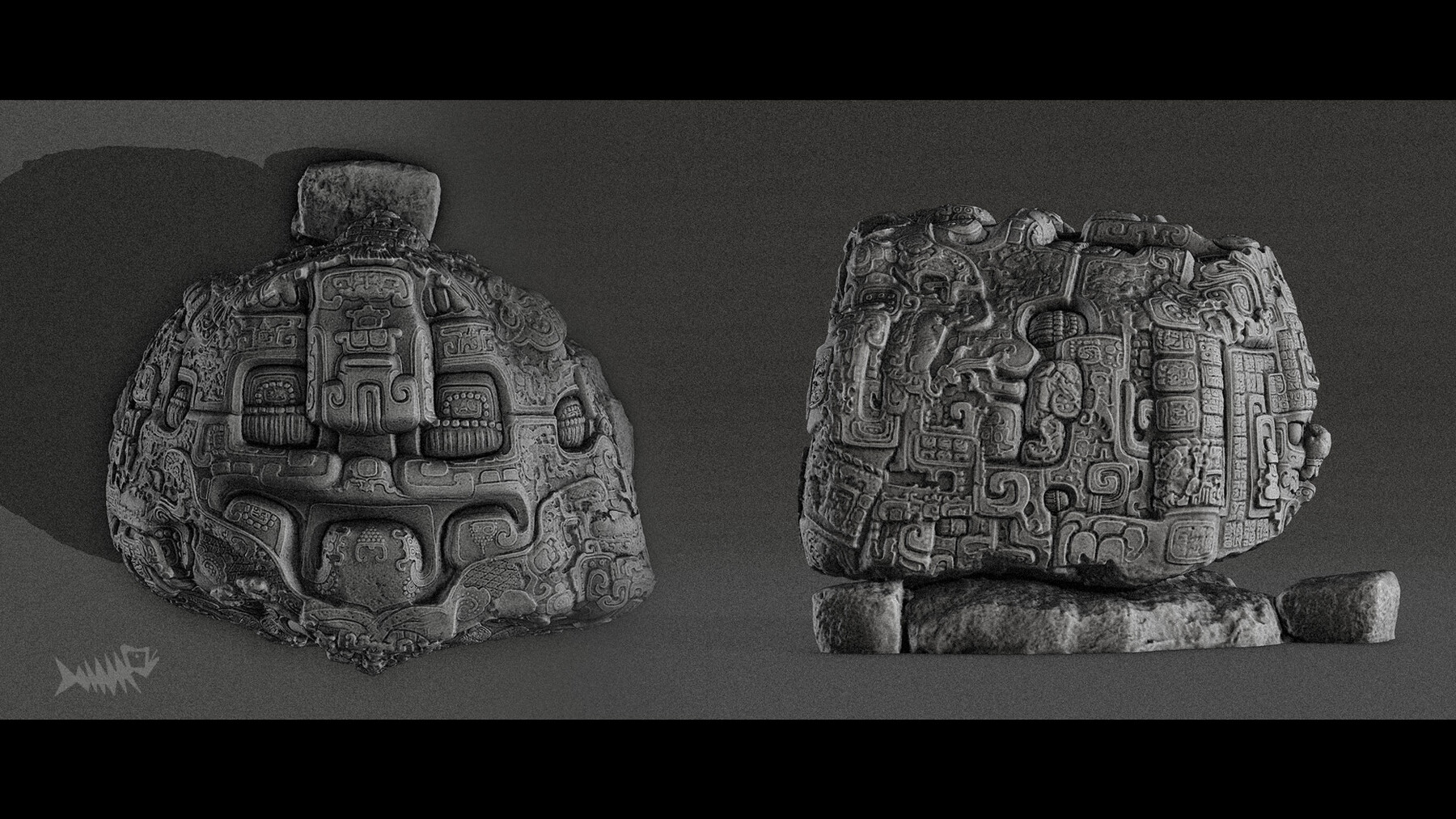 ArtStation - Mayan Stone 05 PBR 4K | Game Assets