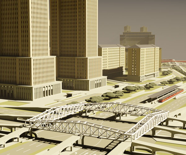 ArtStation - Building Blocks for Modern City Scenes – Kit 03 | Game Assets