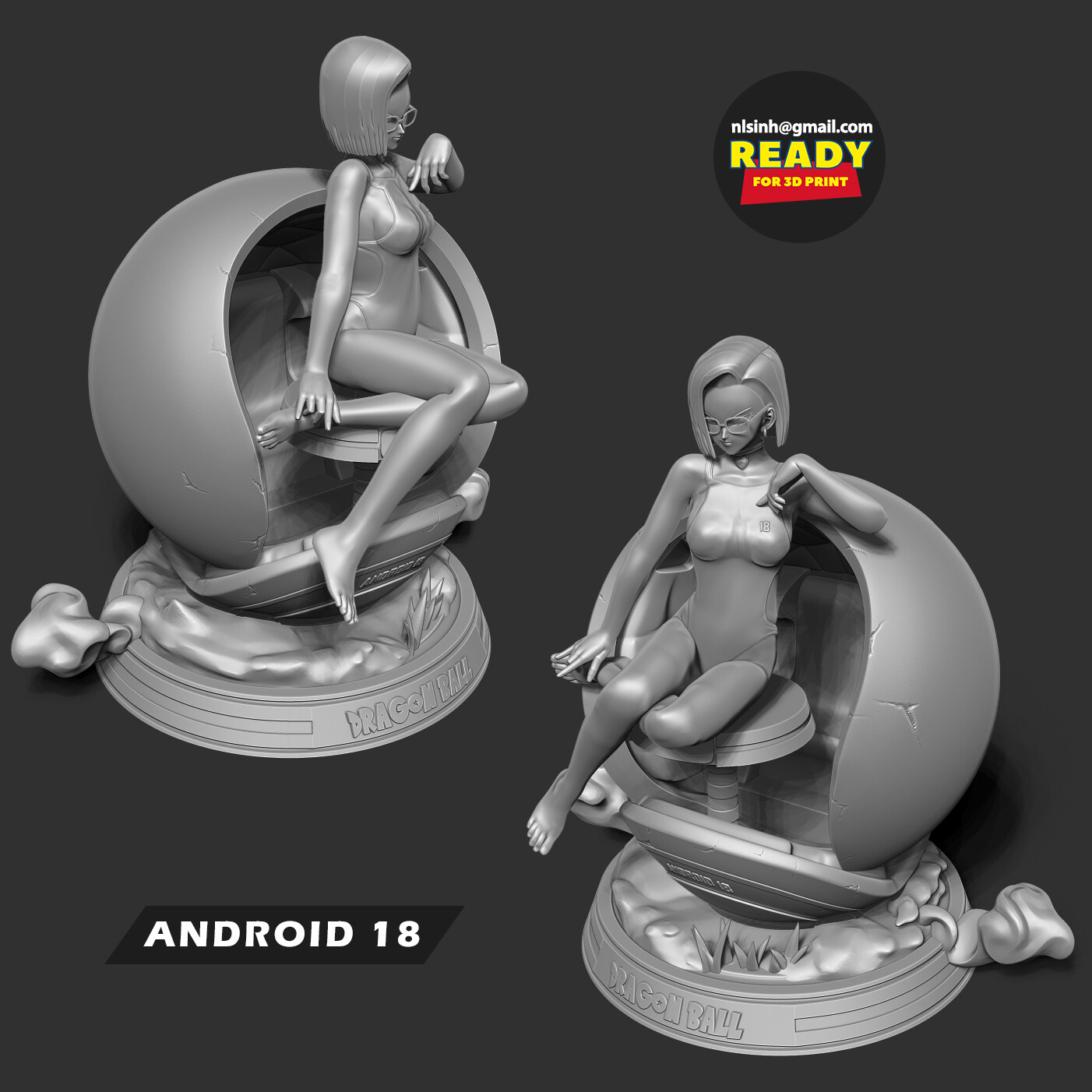 ArtStation - Android 18 in bikini | Resources
