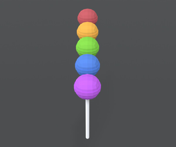 ArtStation - Low Poly Cartoon Lollipops | Game Assets