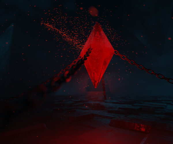ArtStation - stylized crystal in chains 3D model | Resources