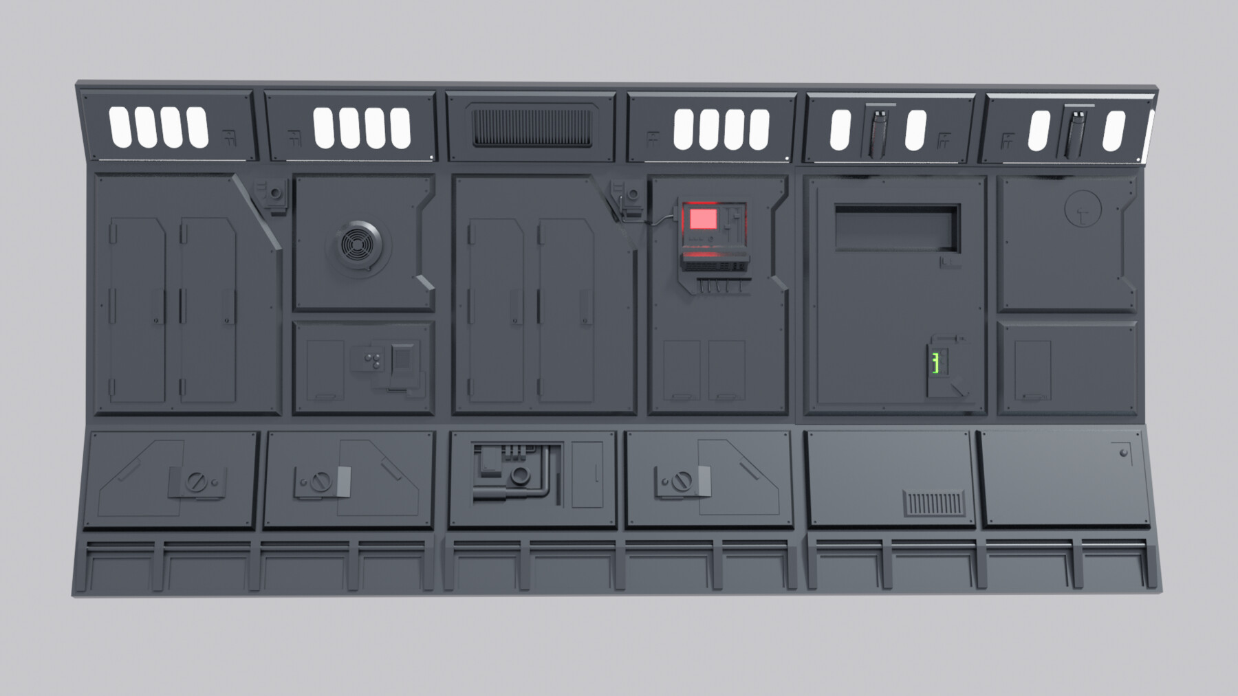 ArtStation - Sci-Fi Wall Panels 18 Parts - Pack 2 | Resources