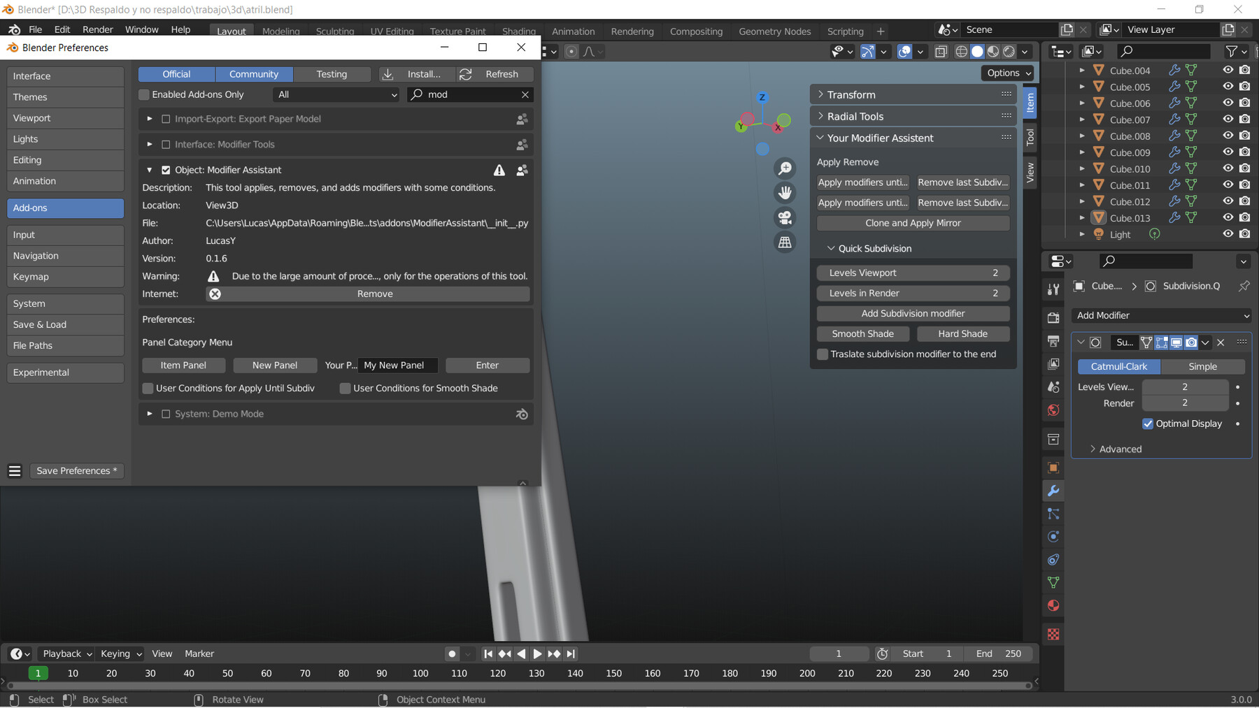 ArtStation - Blender addon Modifier Assistant | Resources