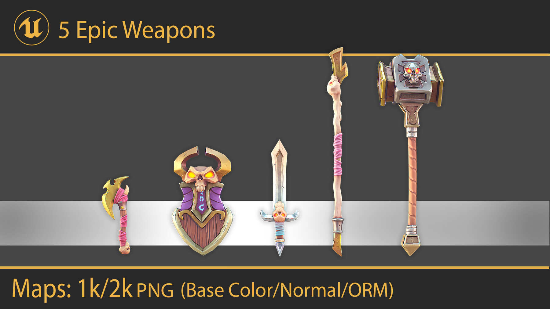 ArtStation - Stylized Weapons Props | Game Assets