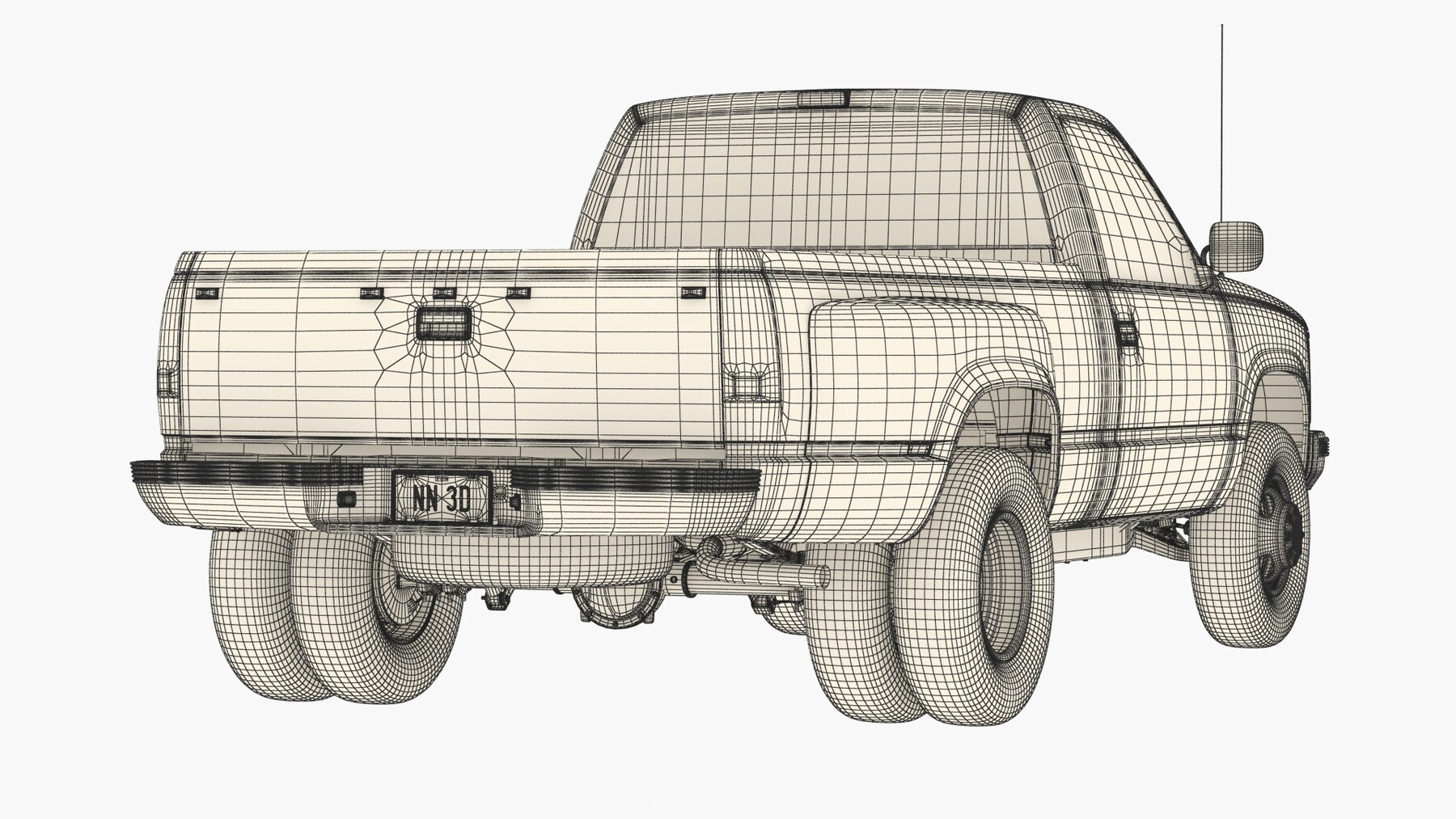 ArtStation - GENERIC PICKUP TRUCK 24 | Game Assets