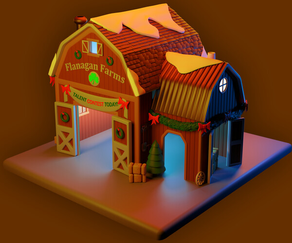 ArtStation - Christmas buildings collection vol.2 | Resources