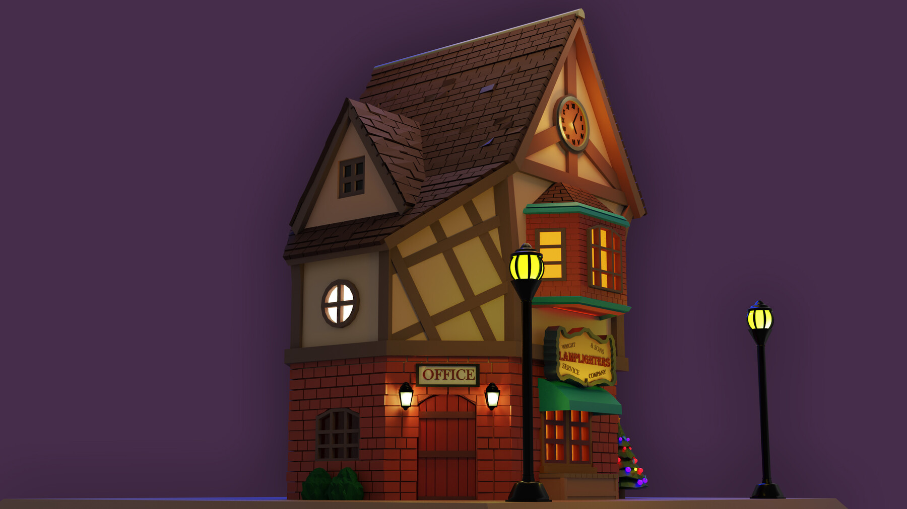 ArtStation - Christmas buildings collection vol.2 | Resources