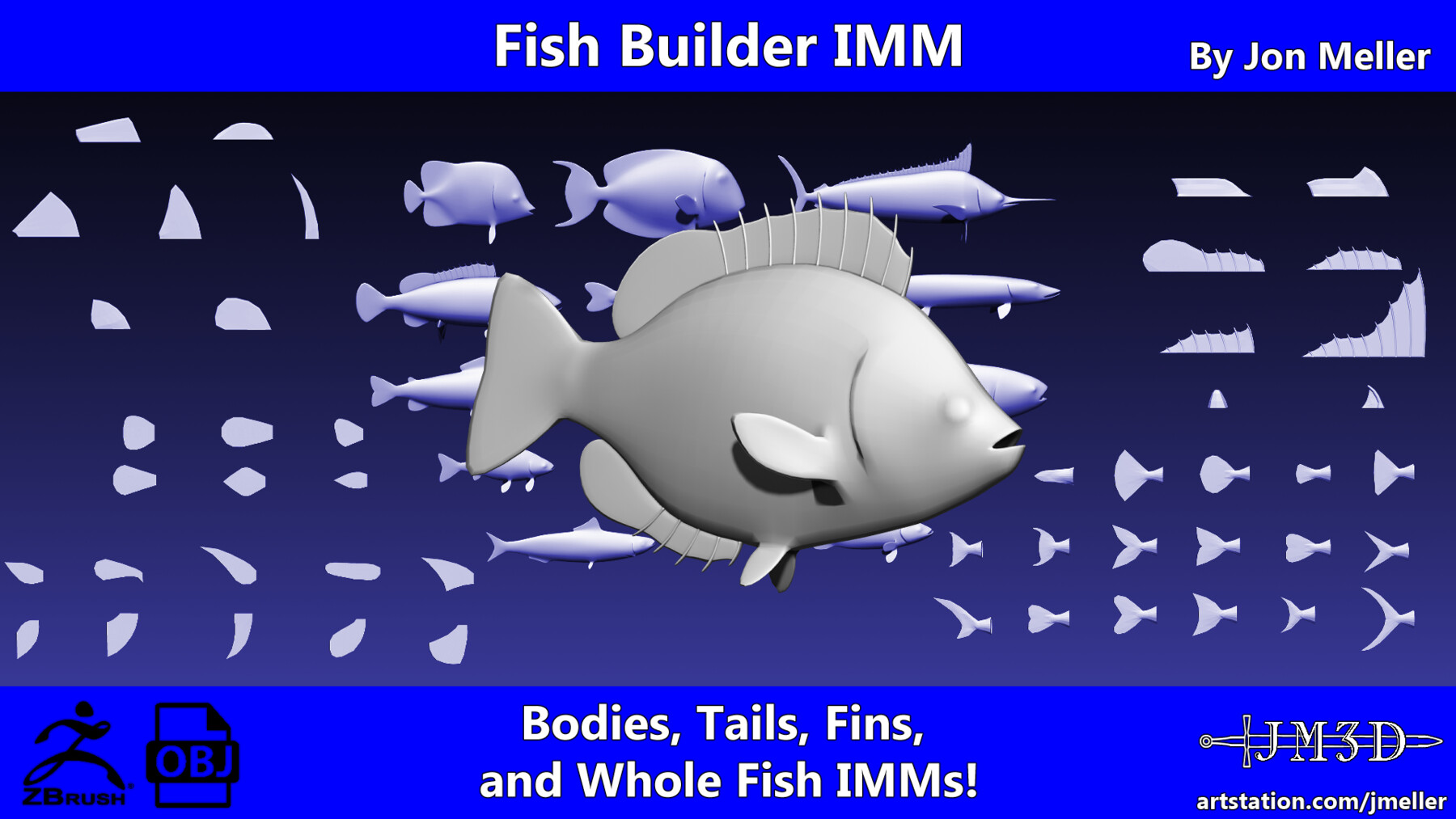 ArtStation - Fish Builder IMM | Brushes