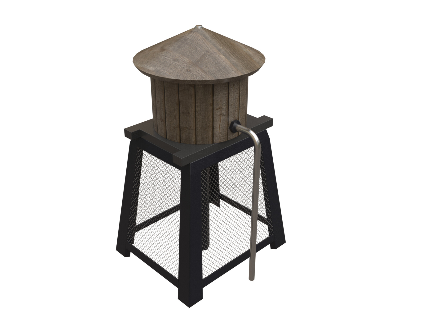 ArtStation - Building Water Tank | Game Assets