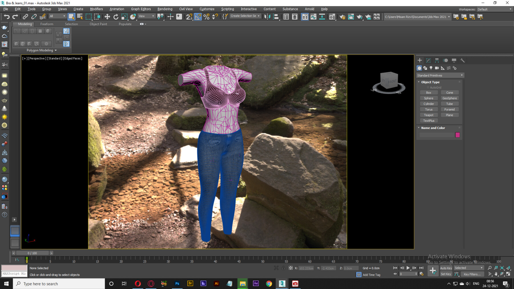 ArtStation - Womens Bra & Jeans | Game Assets
