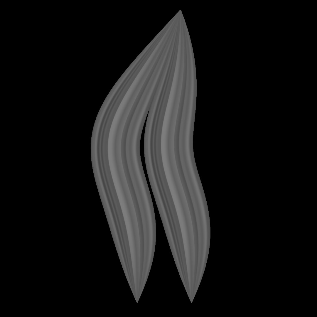 ArtStation - 40+ Stylized Hair Sculpting Brush Textures | Brushes