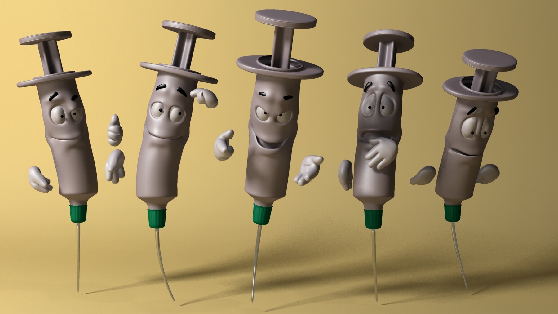 ArtStation - Cartoon Syringe Rigged | Resources