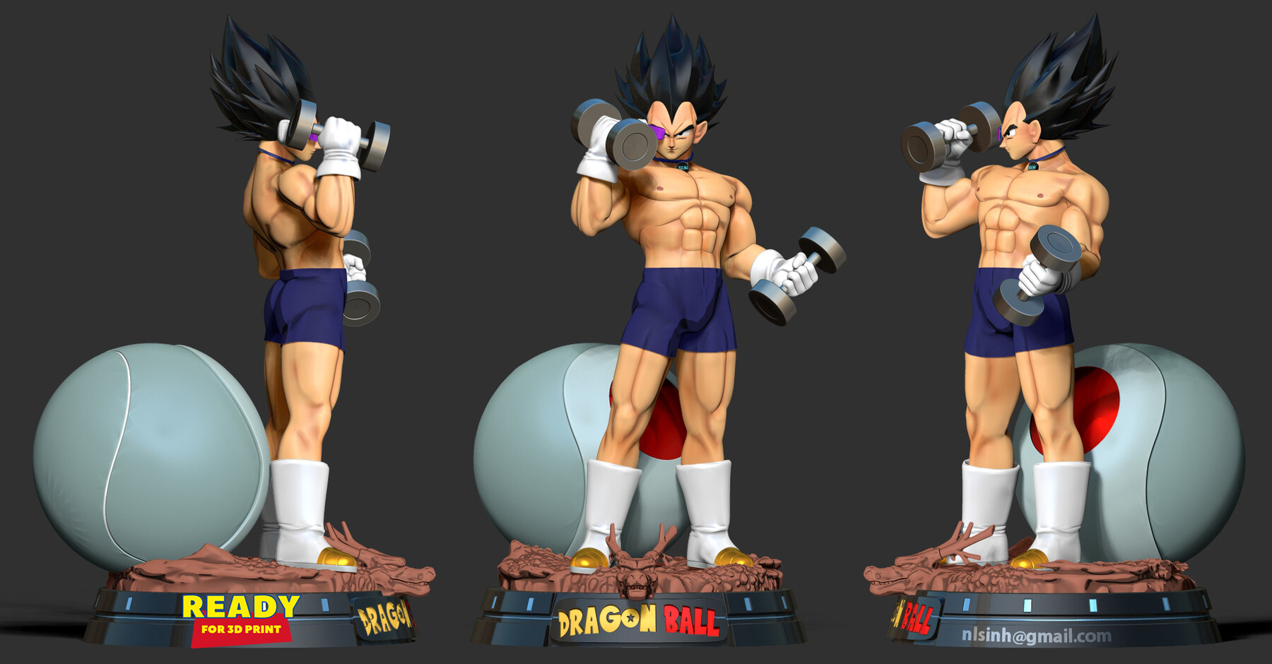 ArtStation - Vegeta with gym | Resources