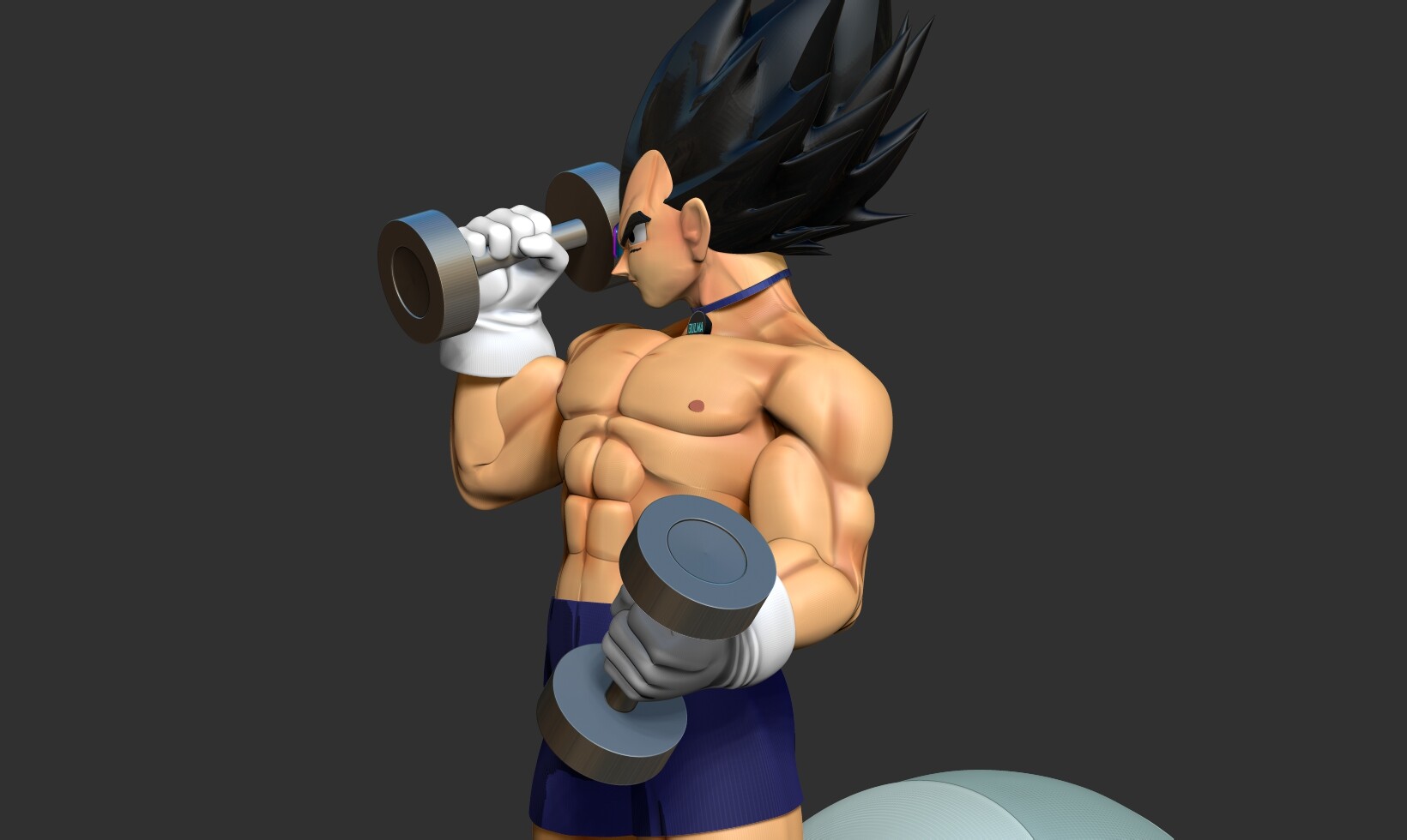 ArtStation - Vegeta with gym | Resources