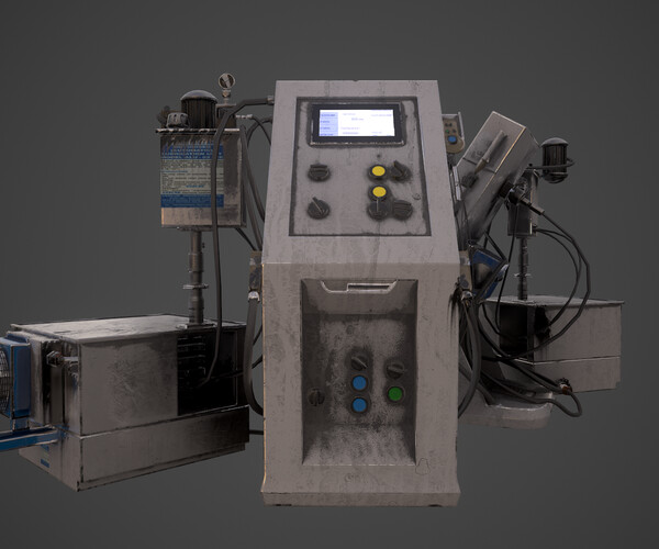 ArtStation - SciFi İndustrial Computer | Game Assets