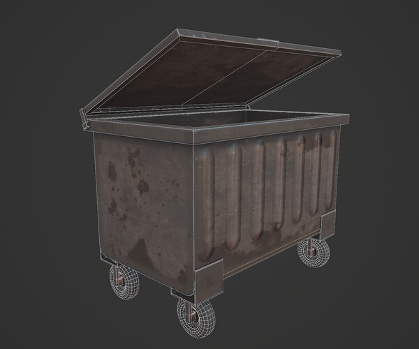 ArtStation - Garbage Container | Game Assets