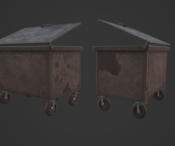 ArtStation - Garbage Container | Game Assets