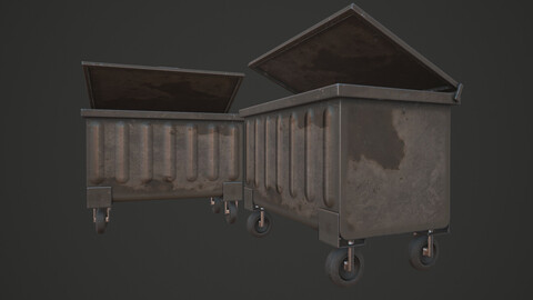 ArtStation - Garbage Container | Game Assets
