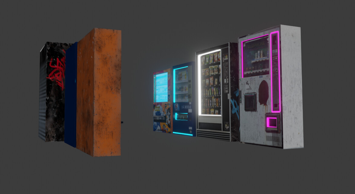 ArtStation - SciFi Vending Machine Pack | Game Assets