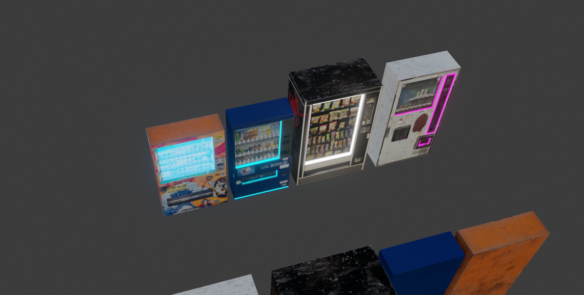 ArtStation - SciFi Vending Machine Pack | Game Assets