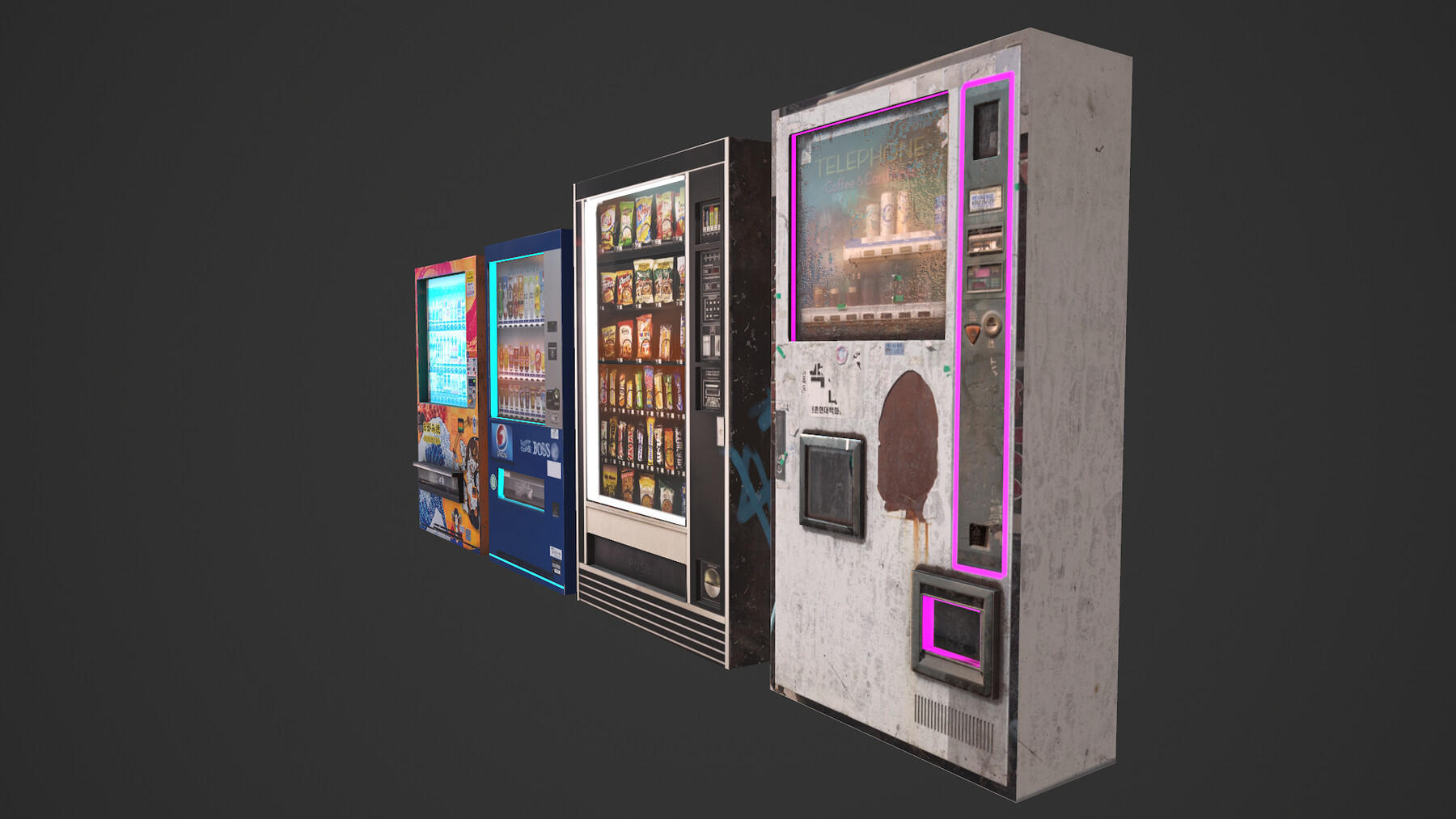 ArtStation - SciFi Vending Machine Pack | Game Assets