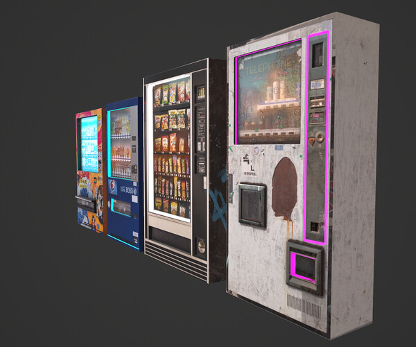 ArtStation - SciFi Vending Machine Pack | Game Assets