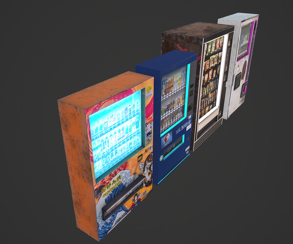ArtStation - SciFi Vending Machine Pack | Game Assets
